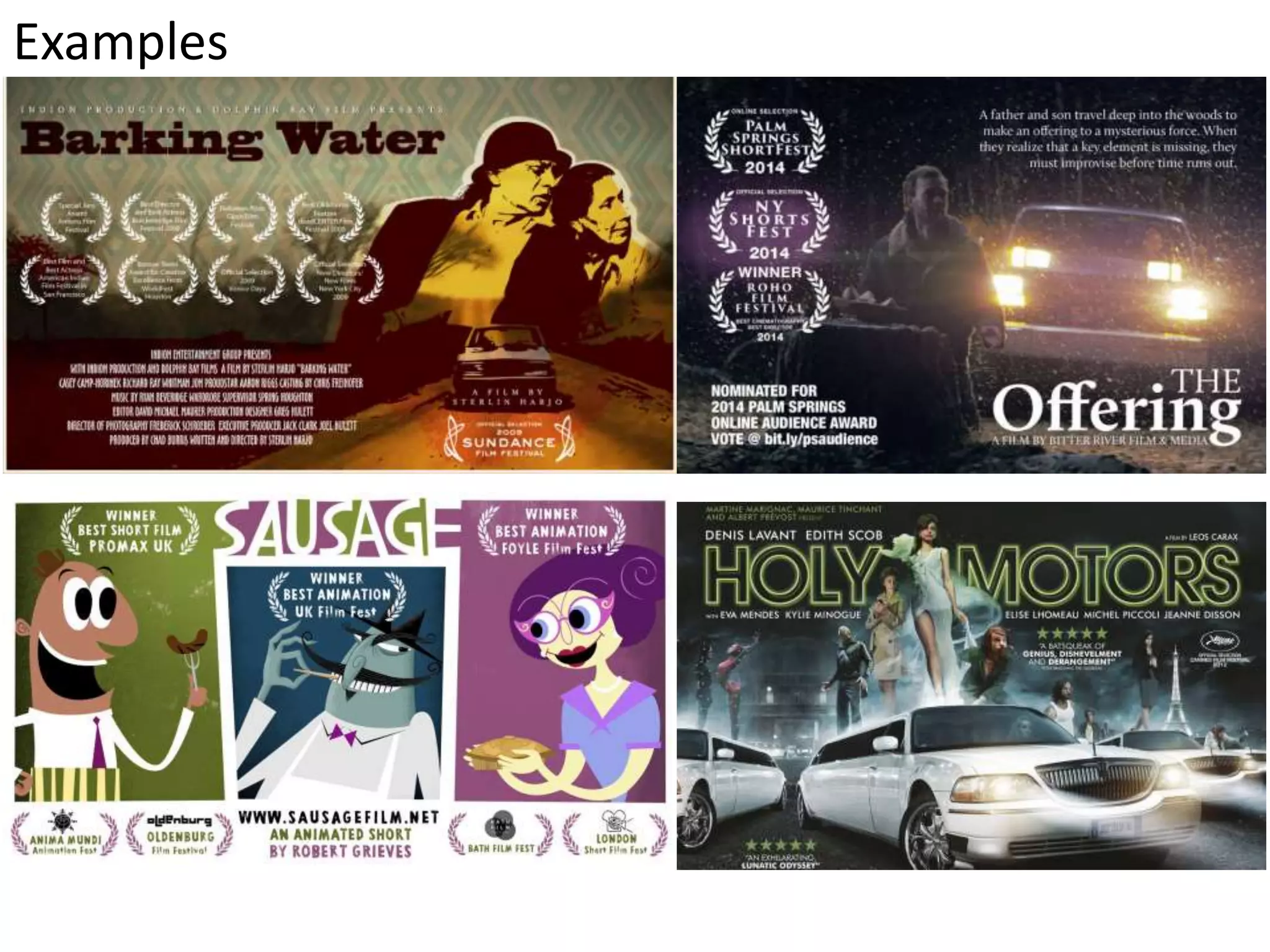 Conventions of a film festval post cards | PPTX