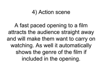 Conventions of a film opening sequence | PPT