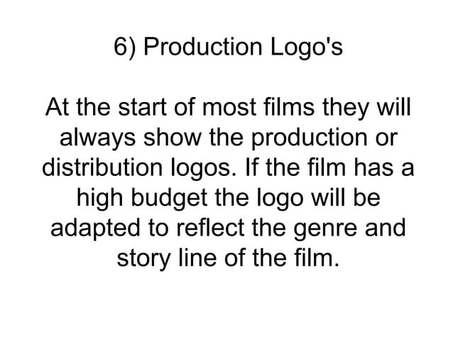 Conventions of a film opening sequence | PPT