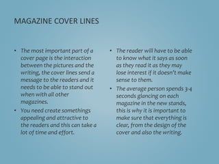 Conventions of a front cover | PPT