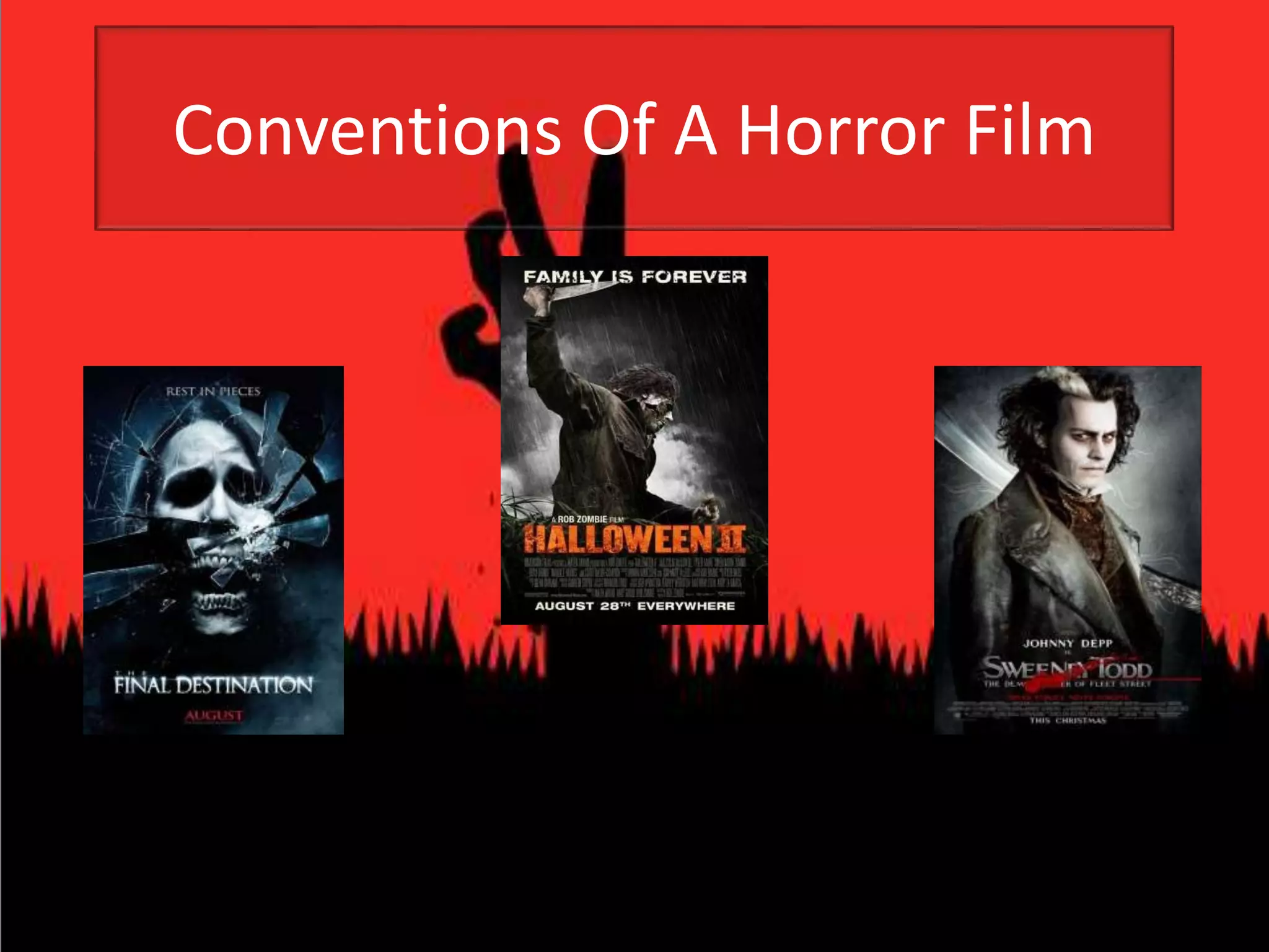 Conventions of a horror film | PPT