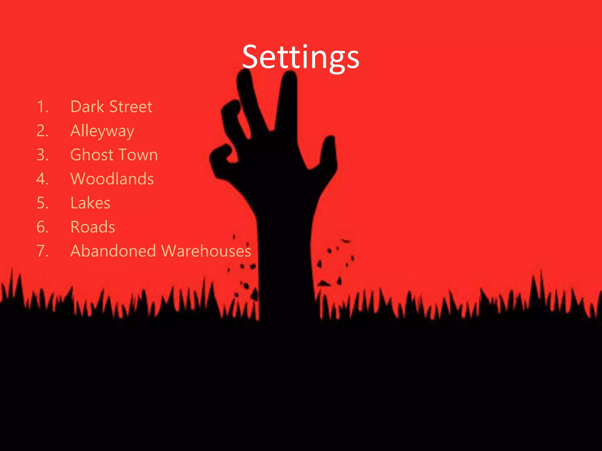 Conventions of a horror film | PPT