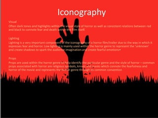 Conventions of a horror film | PPT