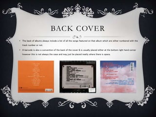 Conventions of albums | PPTX