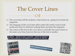 Conventions of a magazine cover | PPTX