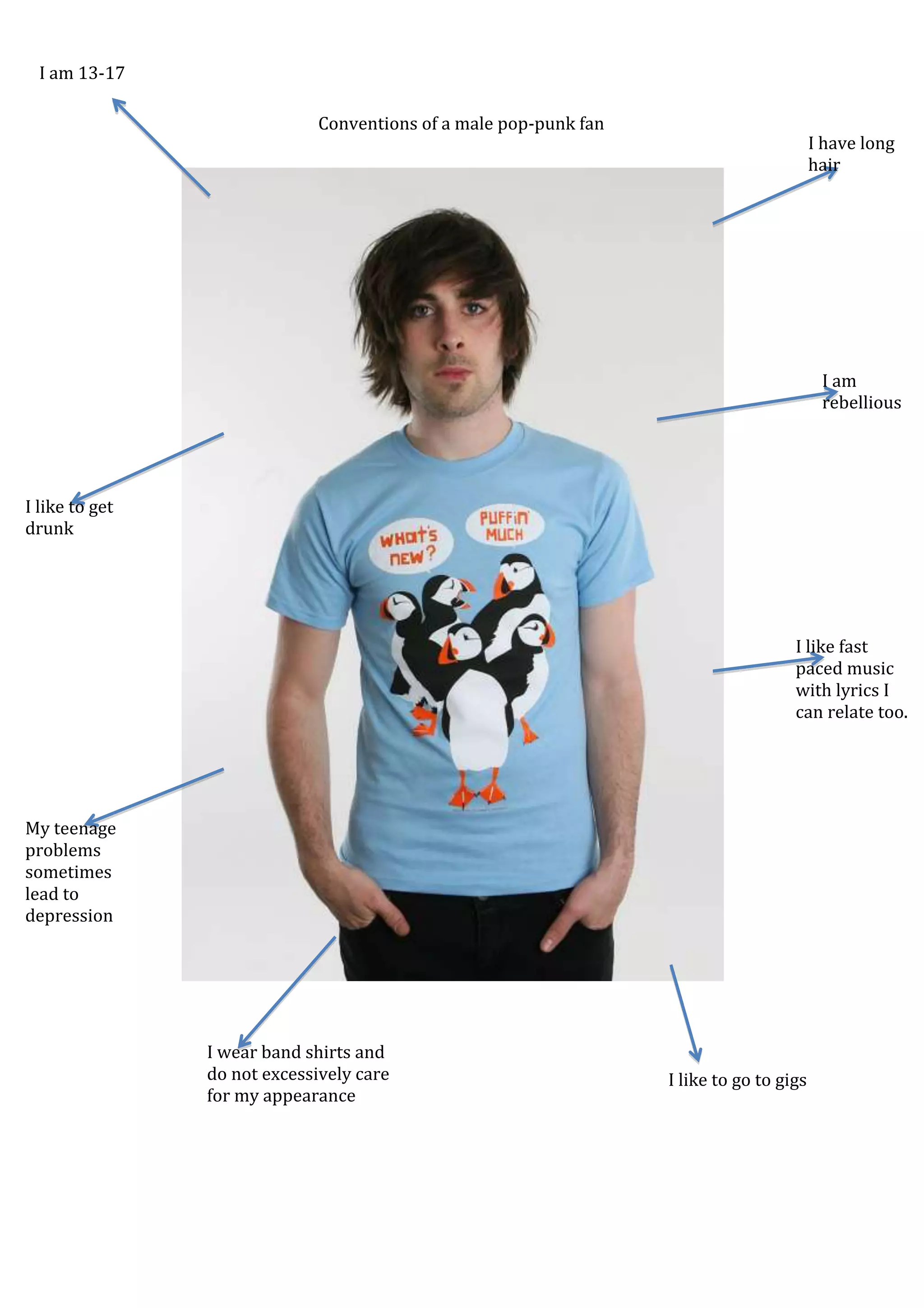 Conventions of a male pop punk fan | DOCX | Music | Entertainment