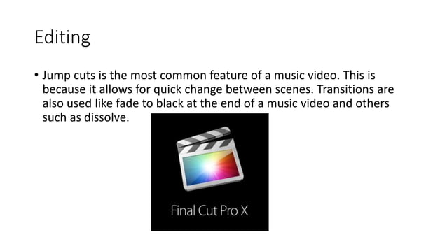 Conventions of a music video | PPT