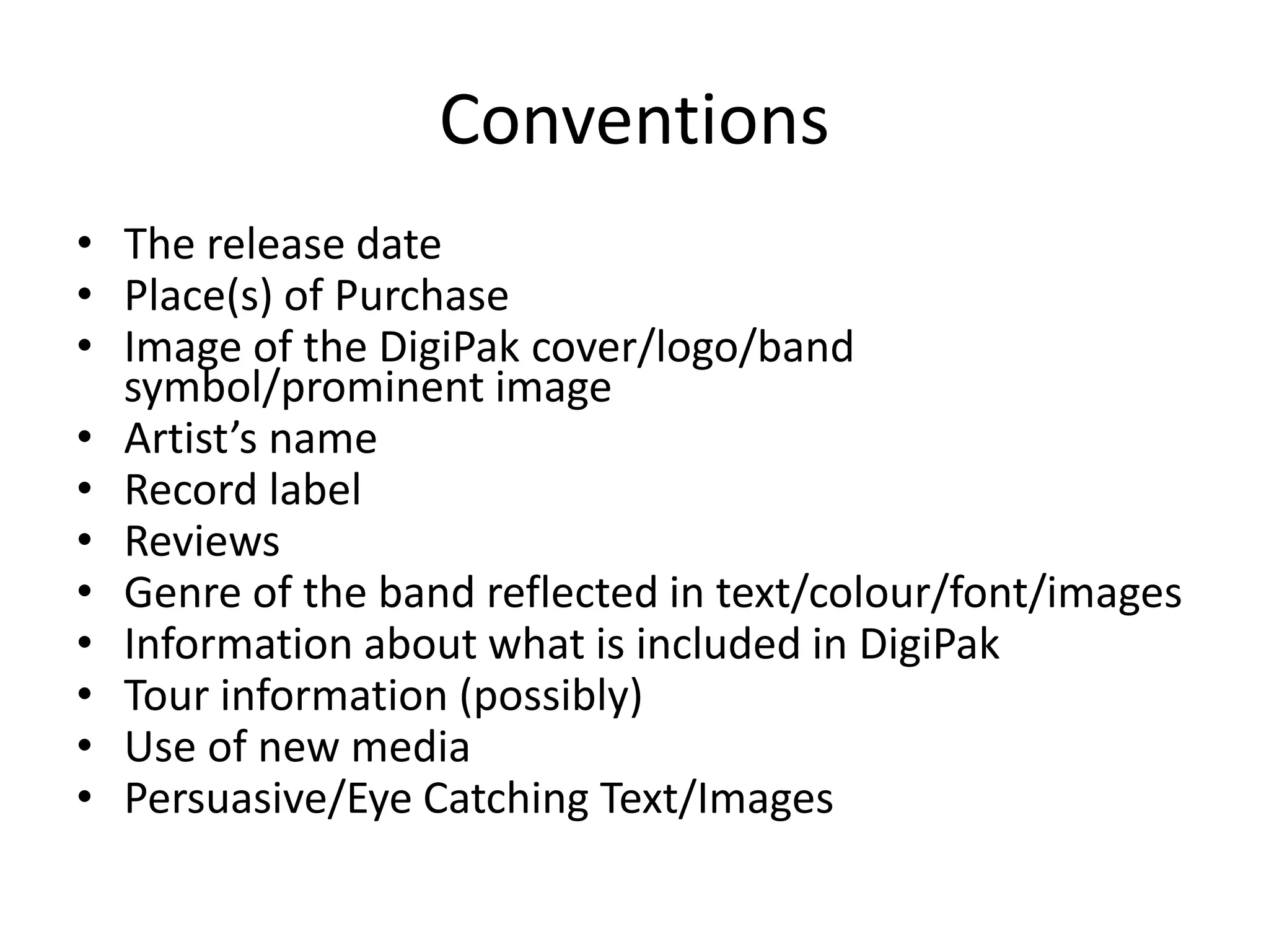 Conventions of an Advertisement/Poster | PPTX