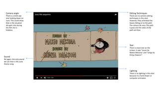 Conventions of an opening sequence juno | PPTX