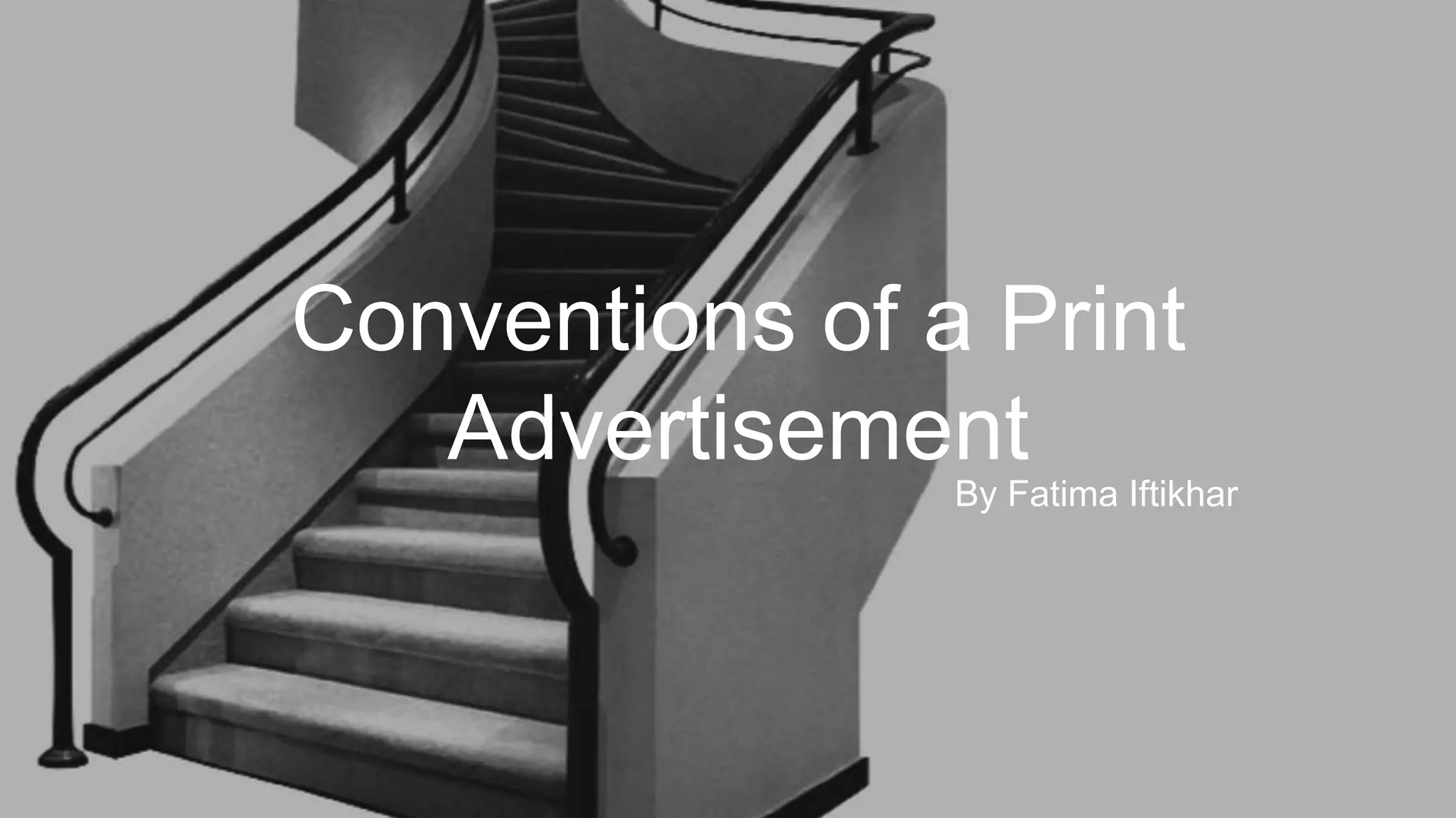 Conventions of a print advertisement | PPT
