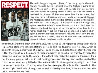 Conventions of a rap magazine | PPT
