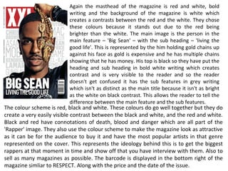 Conventions of a rap magazine | PPT