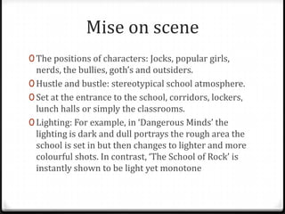 Conventions of a school based drama | PPTX