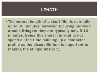 Conventions of a short film | PPT