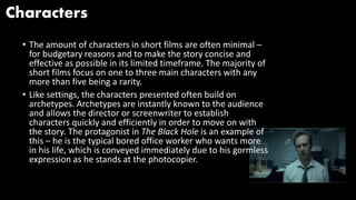 Conventions of a short film | PPTX | Screenwriting | Content Production