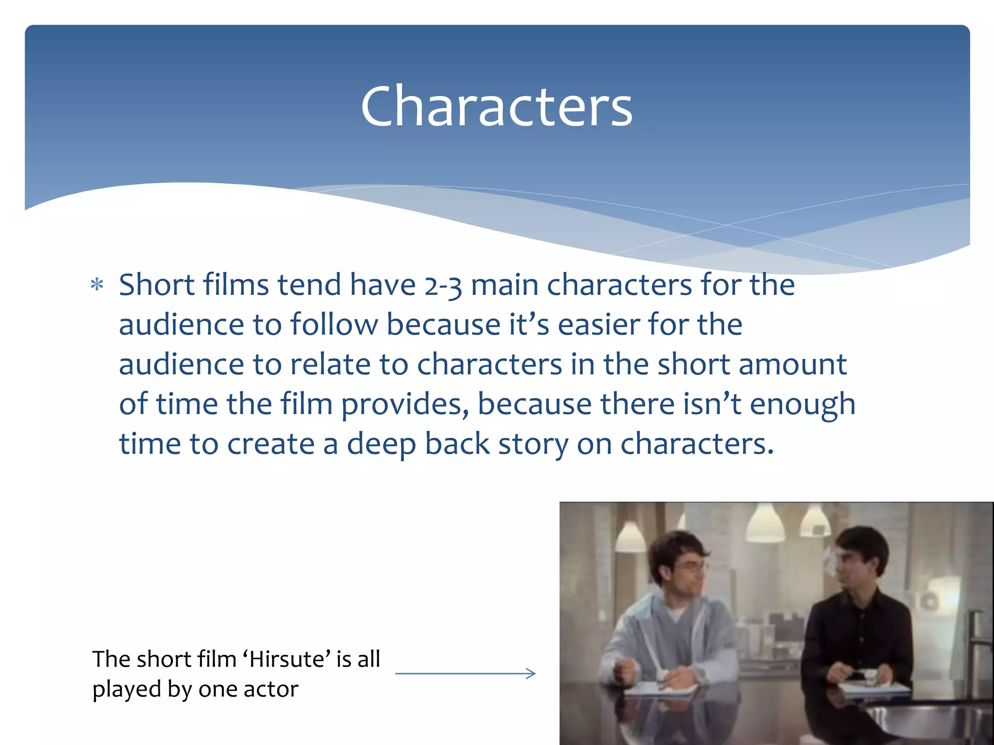 Conventions of a short film | PPTX