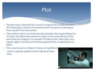 Conventions of a short film | PPTX