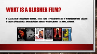 Conventions of a slasher film | PPTX