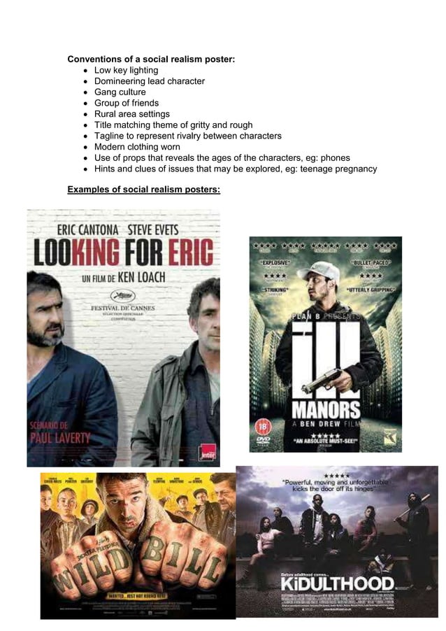 Conventions of a social realism poster | PDF
