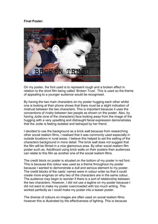 Conventions of a social realism poster | PDF