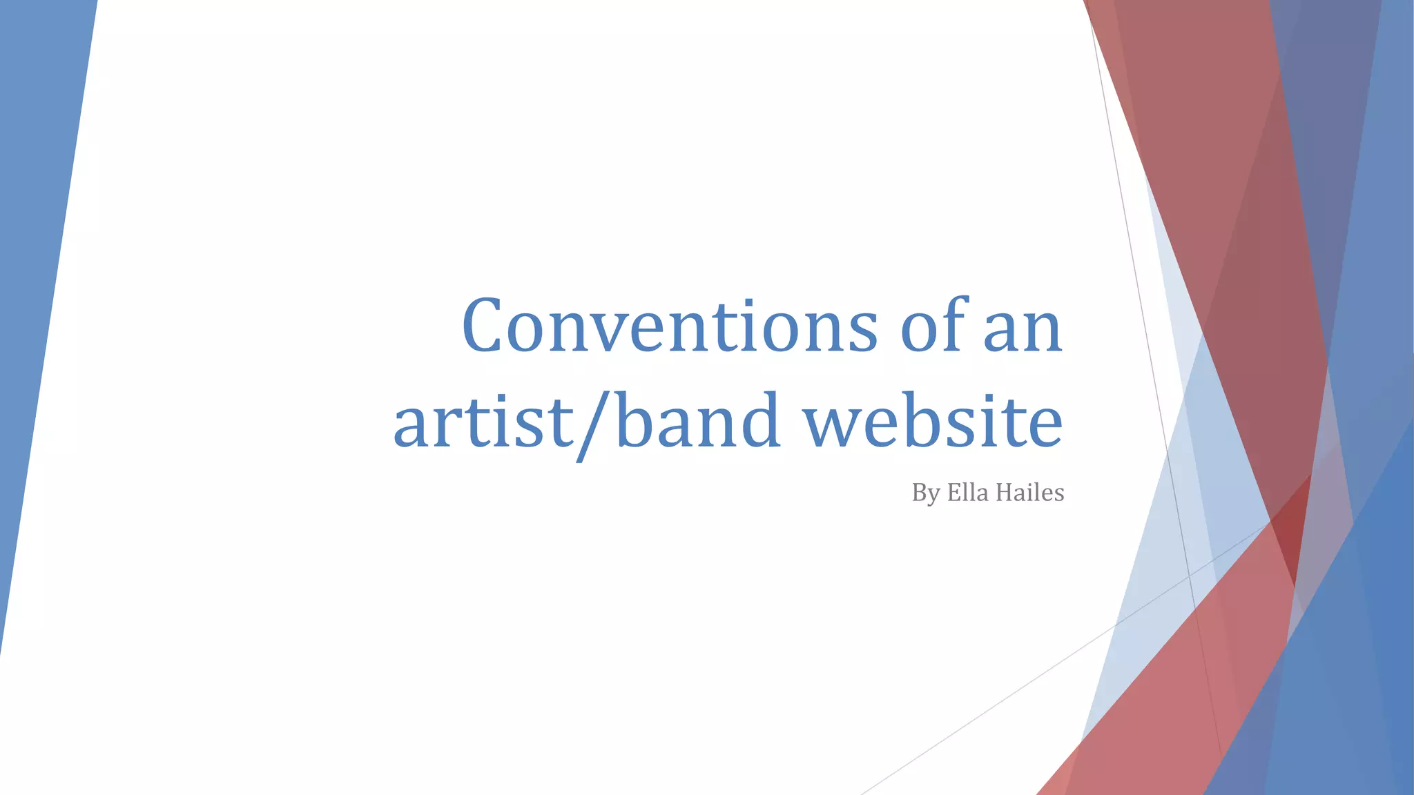 Conventions of a website | PPT