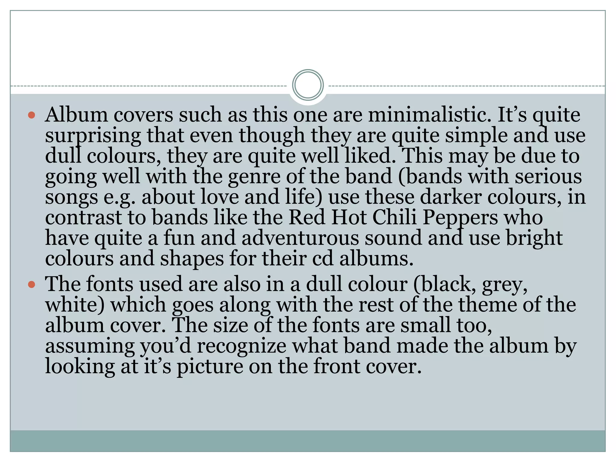 Conventions of cd album covers | PPTX
