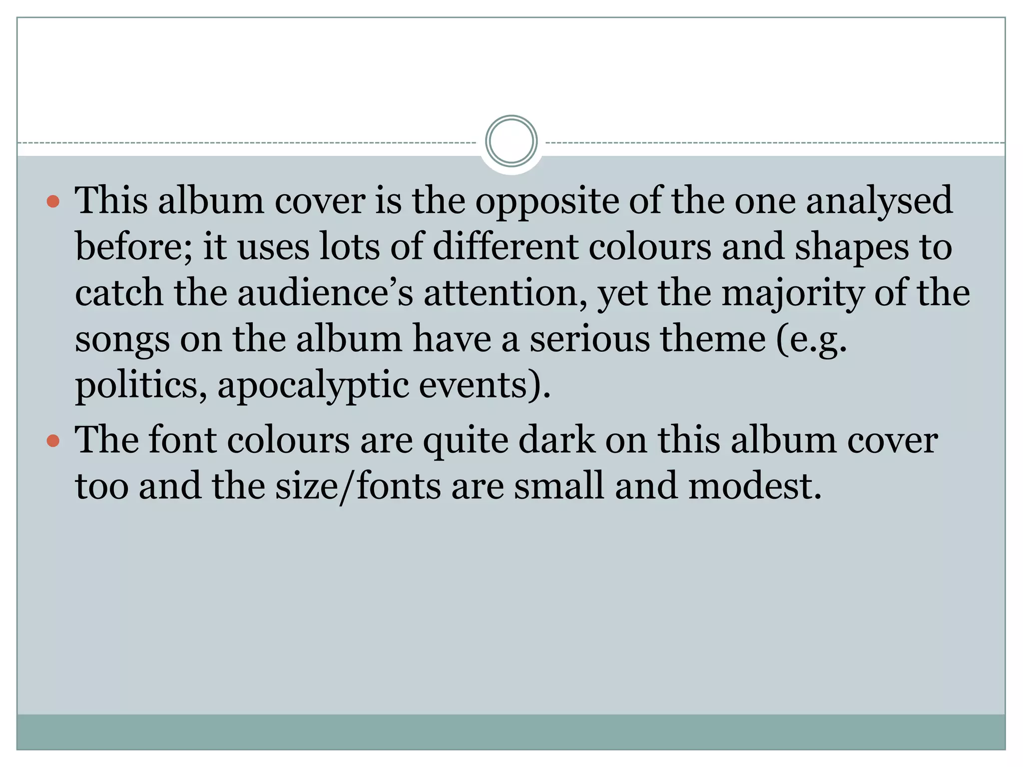 Conventions of cd album covers | PPTX