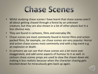 Conventions of chase scenes | PPTX