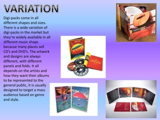 Conventions of digi pack | PPT