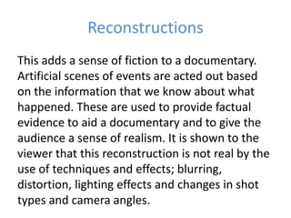 Conventions of Documentaries | PPTX