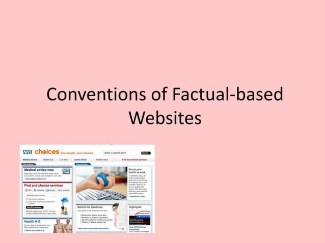 Conventions of fact based websites | PPT