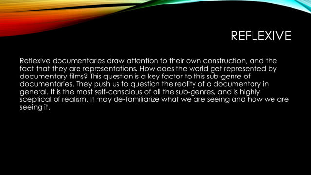 Codes and Conventions of Factual Programming | PPTX