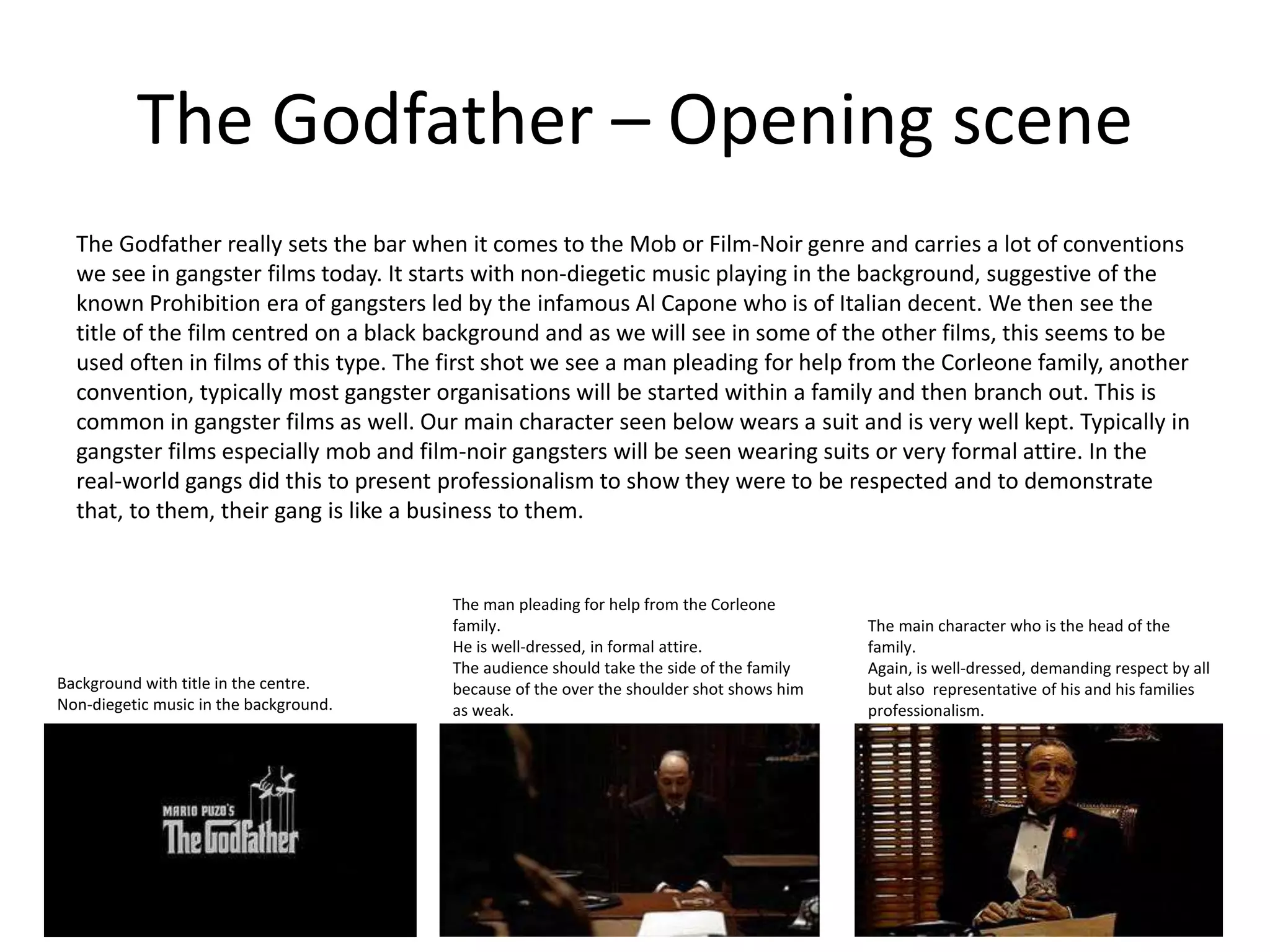 Conventions of gangster films | PPTX