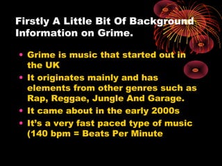 Conventions of grime music | PPT