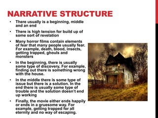 Codes & Conventions of horror films | PPTX