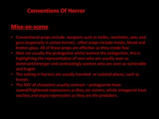 Conventions of horror (genre research) | PPT