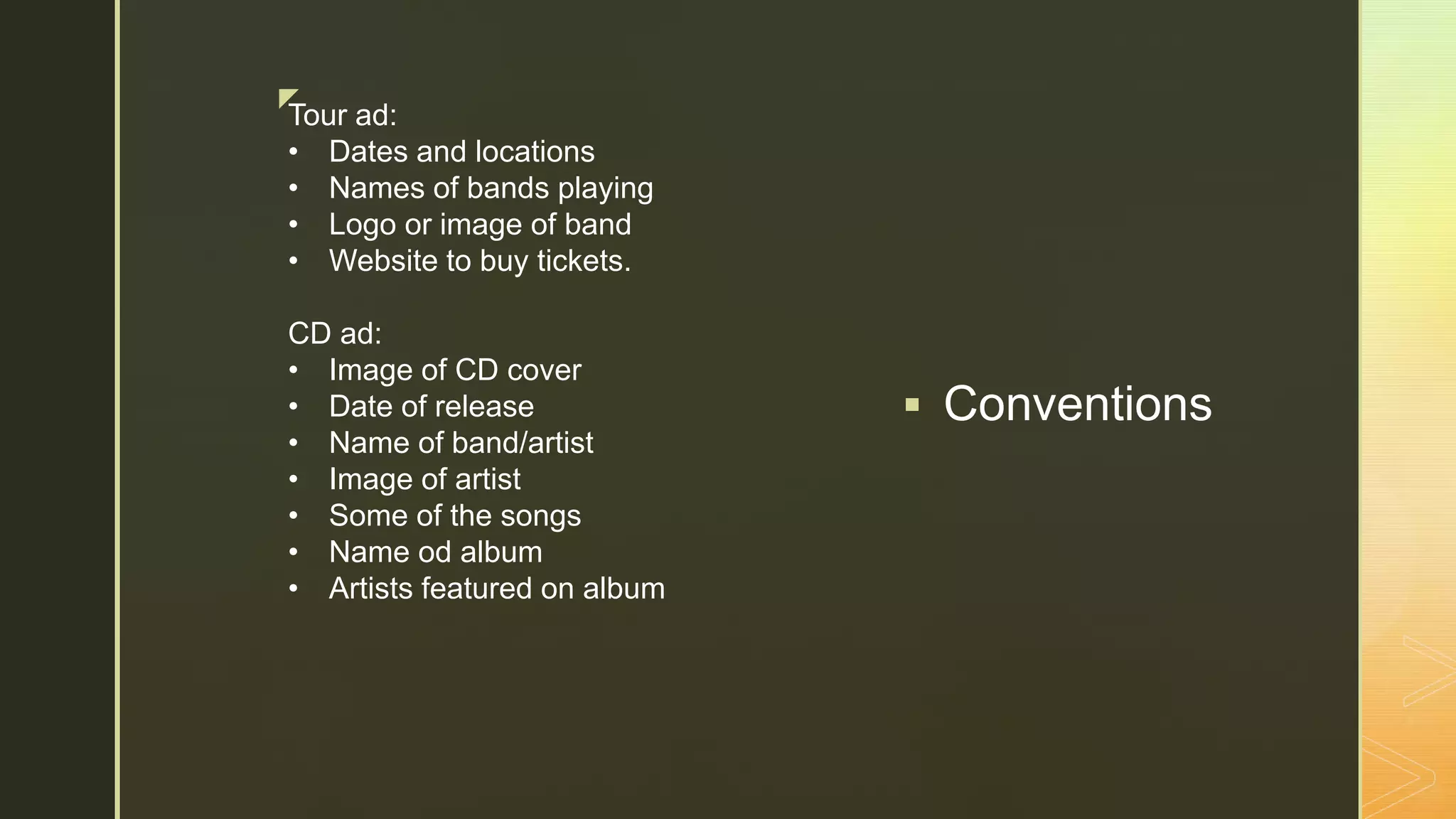 Conventions of magazine advertisement | PPTX