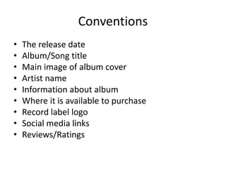 Conventions of Magazine Adverts | PPT