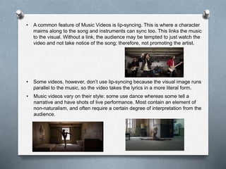 Conventions of music videos | PPTX