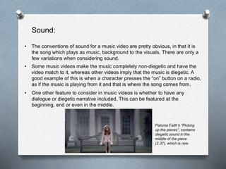 Conventions of music videos | PPT