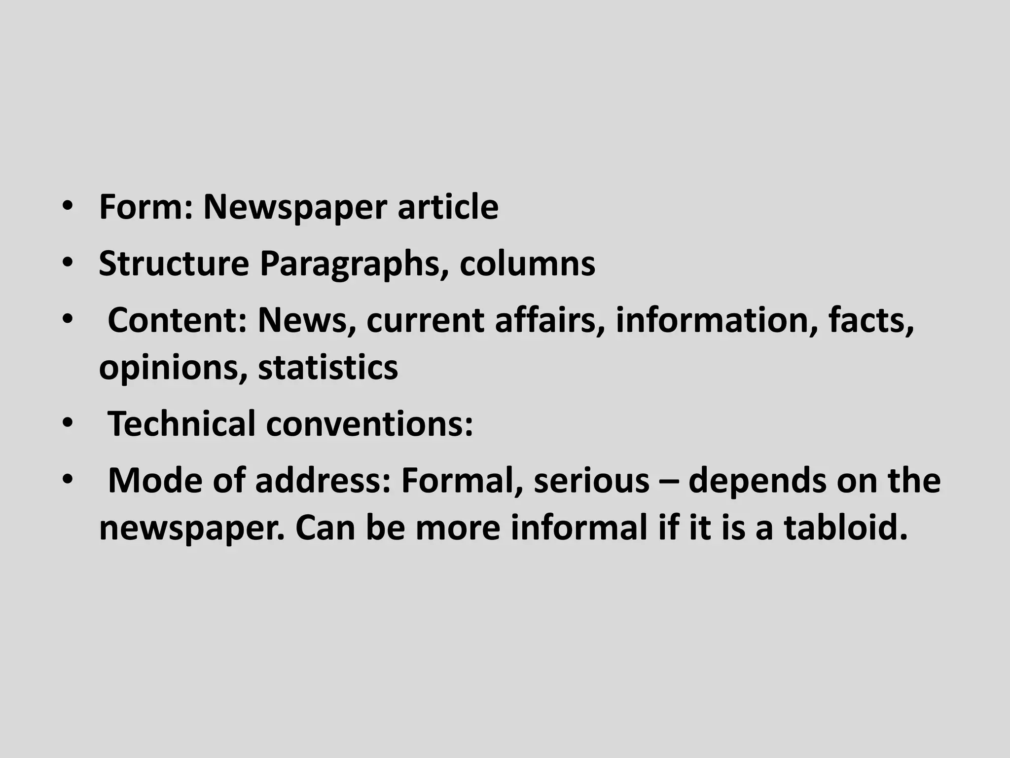 Conventions of newspaper | PPTX