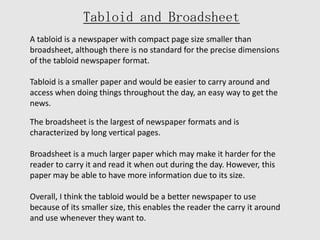 Conventions of newspaper articles and website articles | PPTX