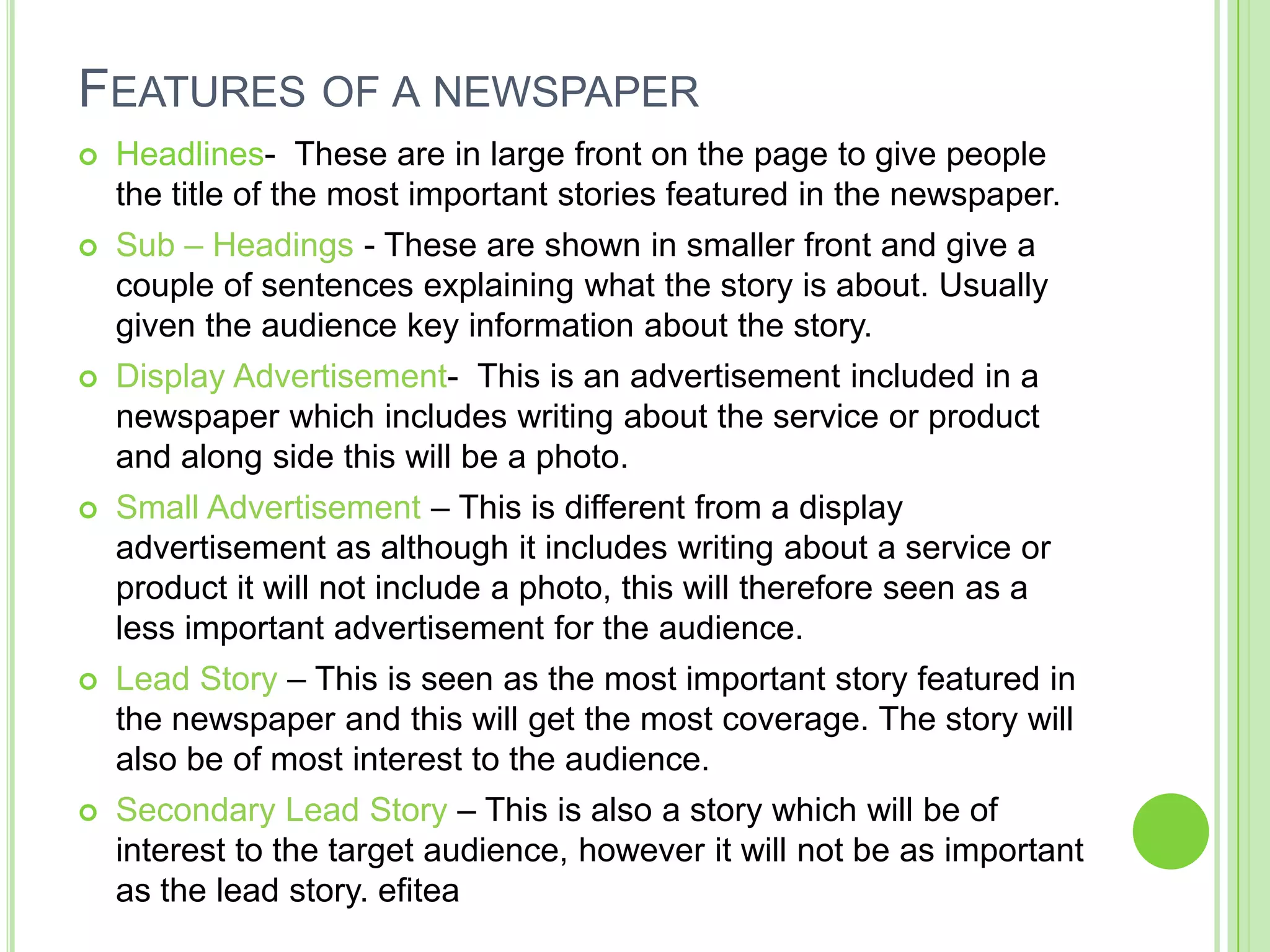 Conventions of newspapers | PPTX