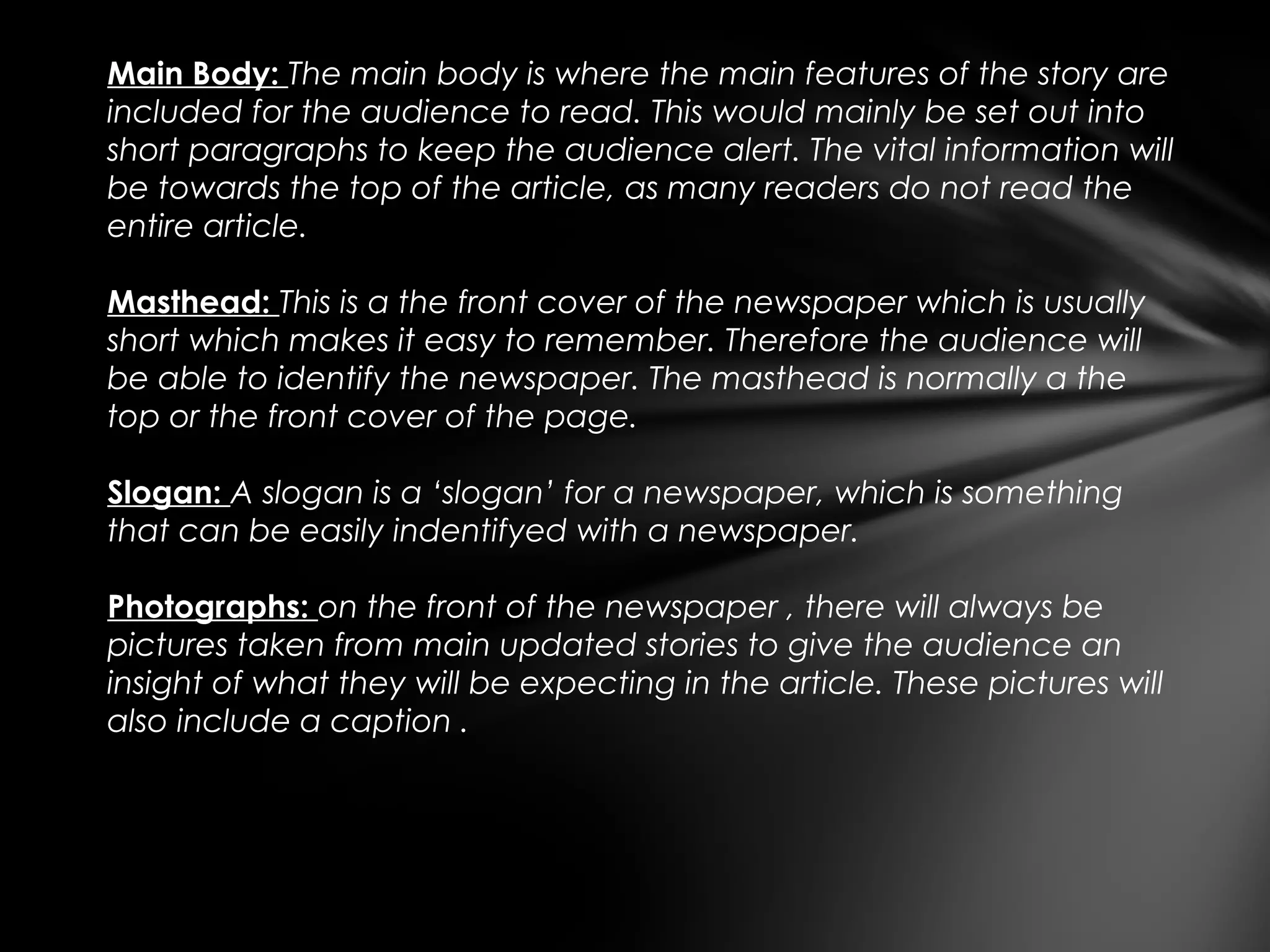 Conventions of newspapers | PPT