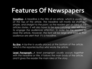 Conventions of newspapers | PPT
