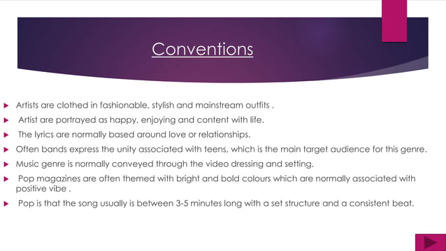 Conventions of pop music | PPT
