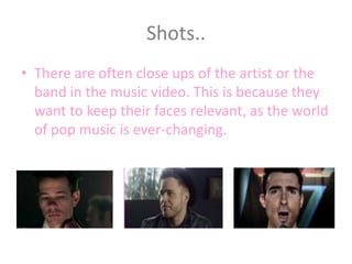 Conventions of pop music videos | PPT