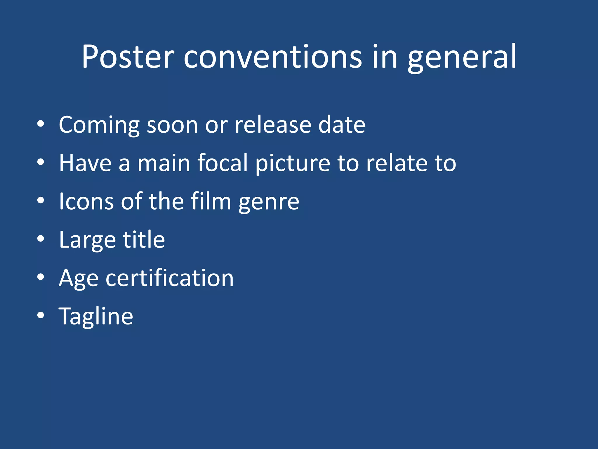 Conventions of poster | PPT