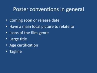 Conventions of poster | PPTX