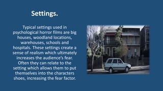 Conventions of Psychological horror. | PPTX